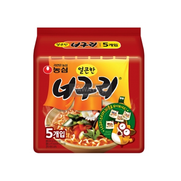 Nongshim Neoguri Scharf Multipack 600g (120g x 5 Packungen) – Dawayo.de